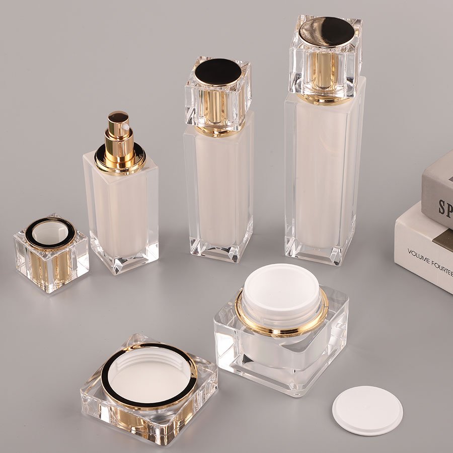 Luxury Skincare Bottle Set for Moisturizers and Hydration Packaging ...